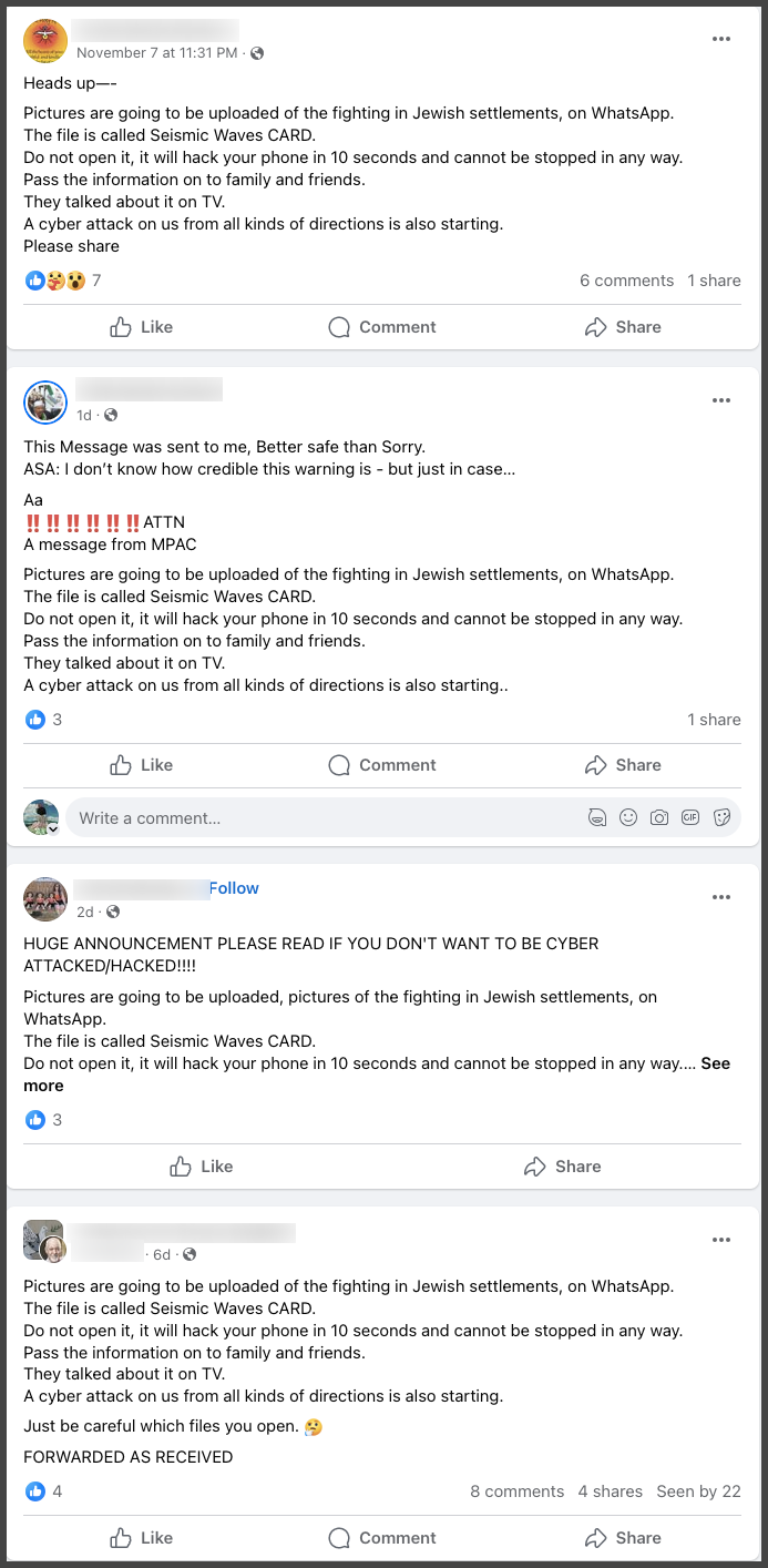 Hoax Alert: 'Seismic Waves Card' Viral Message on WhatsApp Cannot Hack ...